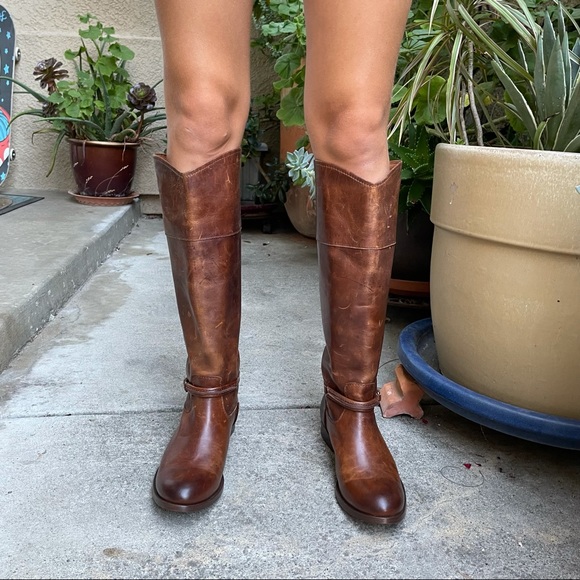 Frye | Shoes | New Brown Frye Grunge Leather Riding Boots | Poshmark